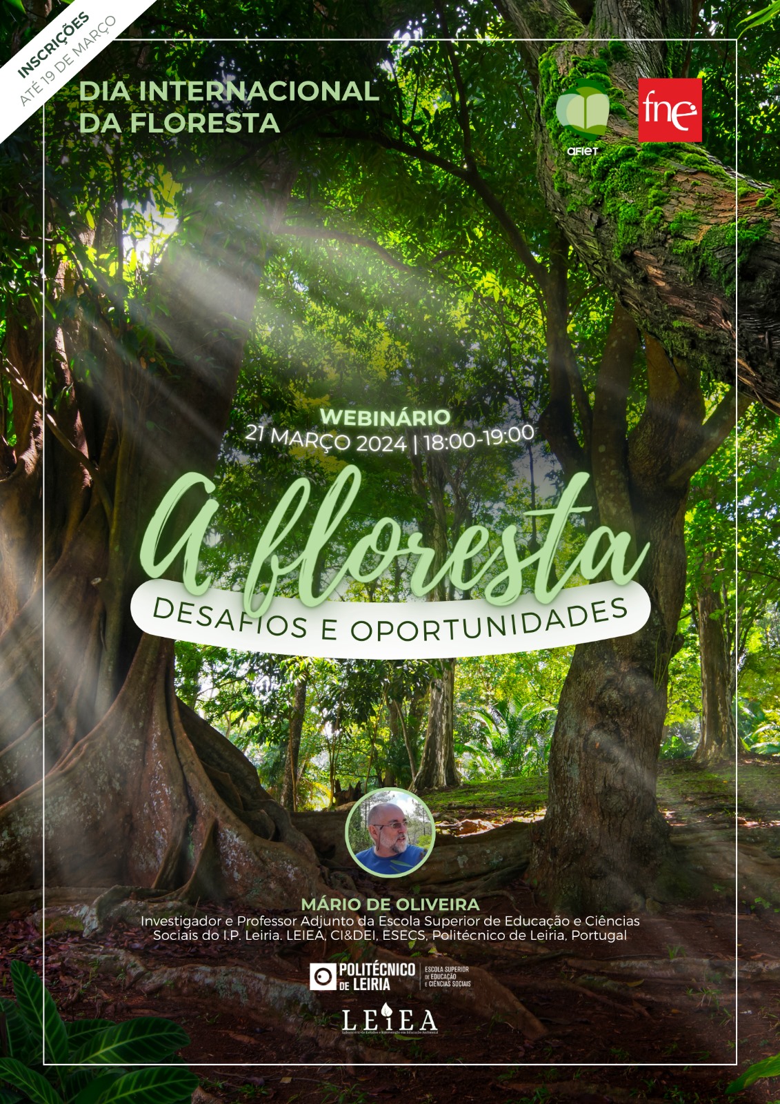 FNE/AFIET celebram Dia Internacional da Floresta com webinário